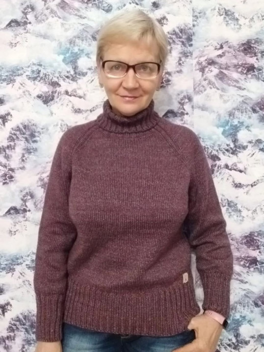 Свитер- реглан спицами